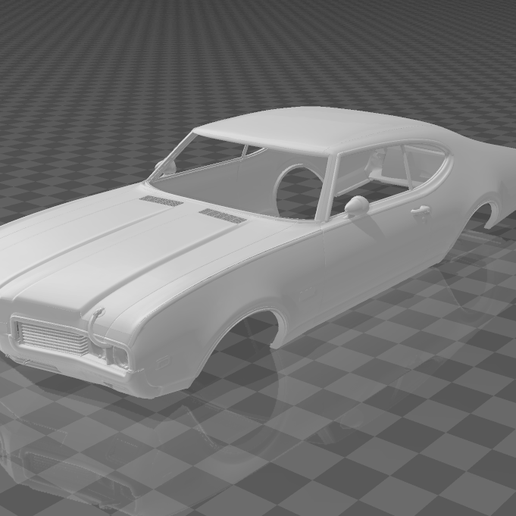 🐚 Oldsmobile 442 Shell Body – Divided Parts for Easy Printing・ STL File ...
