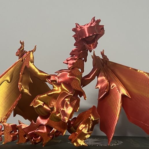 📚 SMAUG - Flexi Book Dragon・ STL File for 3D printing・Cults