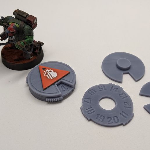 🎲 Wound Tracker Pre-supported - KT 24 Compatible・ STL File for 3D ...