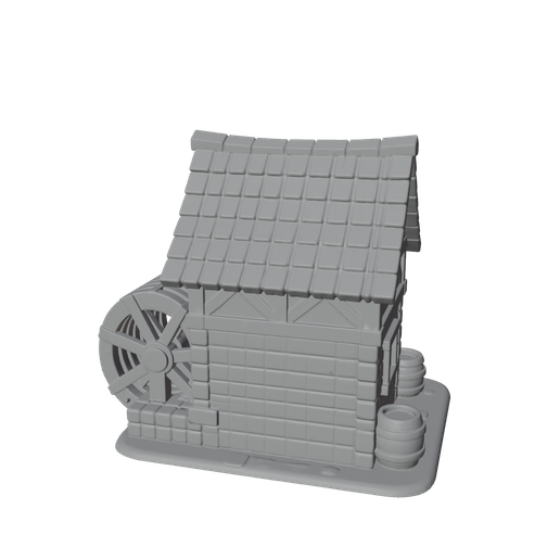 🏠 Medieval Watermill House – 3D Printable RPG Fantasy Town Building ...