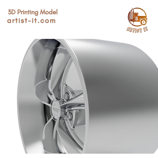 🛞 AMERICAN RACING BOSS TT WHEEL 3D PRINT MODEL・ STL File for 3D ...