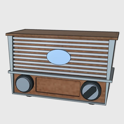Free STL file Miniature retro radio 📻 ・3D printing idea to download・Cults