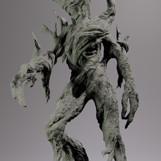 🌳 Grimdark Dryad / Treeman for Woodelves (Presupported)・Free 3D File ...