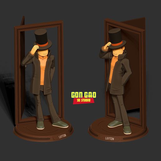 🕵️‍♂️ Professor Layton・ 3D File for 3D printing・Cults