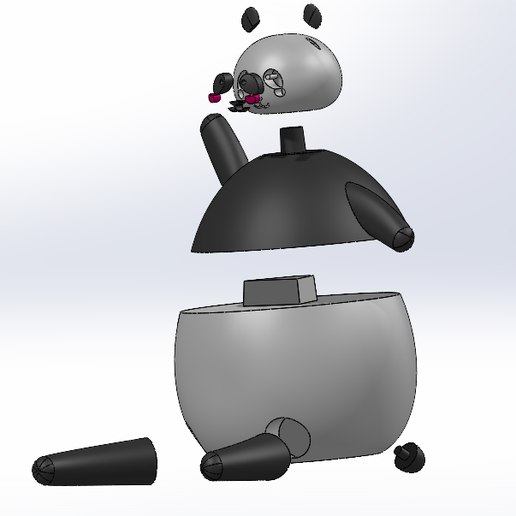 🐼 cute panda・Free STL File for 3D printing・Cults