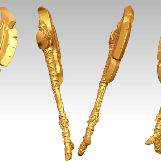 STL file Stylized Axe 3D print model 🪓 (OBJ)・Model to download and 3D ...
