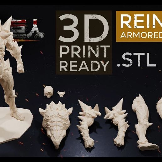 🎲 Reiner Armored Titan STL・Archivo STL para Impresión 3D・Cults