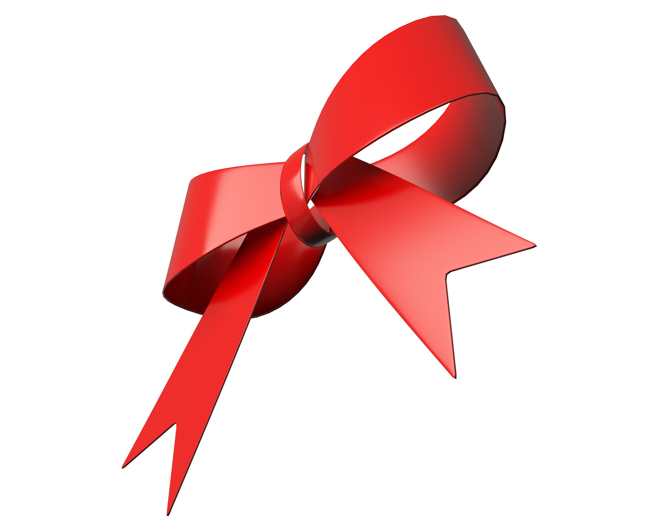 3D file Gift ribbon red simple cartoon・Design to download and 3D print ...