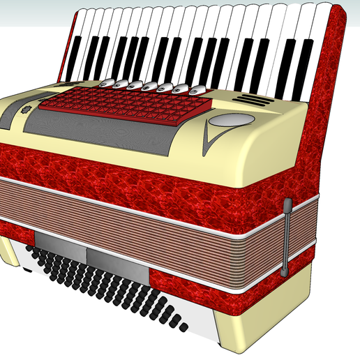 arquivo STL ACCORDION MUSICAL INSTRUMENT ACCORDION MUSIC 7 SOUND GUITAR ...