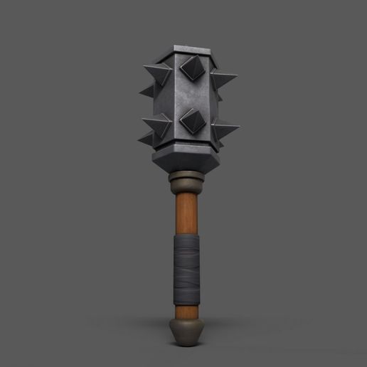 3D file Maces weapon with spikes 🔫 ・3D printable model to download・Cults