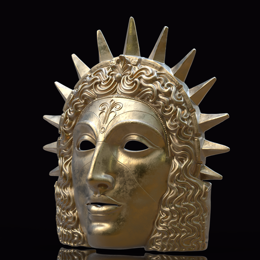 🏛️ Helios Mask II・ STL File for 3D printing・Cults