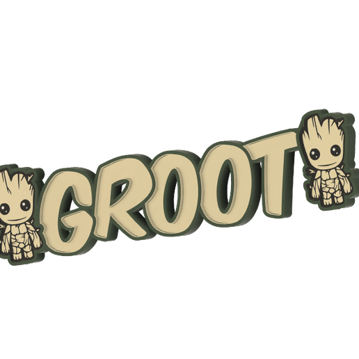 STL file Prénom LED À ASSEMBLER GROOT 💡 ・3D printer design to download ...