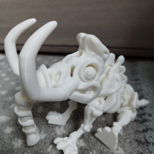 3D printer Flexi Factory Skeleton Mammoth • made with Bambu Lab P1S・Cults