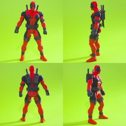 🧸 Marvel Comics - X-Men Deadpool Assembly Articulated flexy・Archivo 3D ...