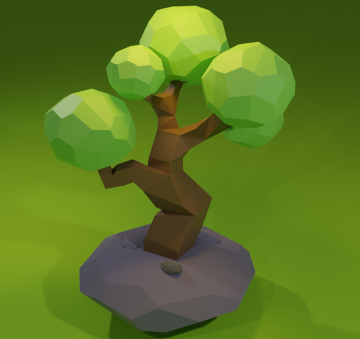 3ds max low poly tree