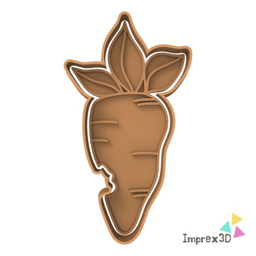 🥕 Easter carrot cookie cutter・ STL File for 3D printing・Cults