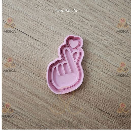 STL file corazon coreano san valentin amor ️‍🔥 ・3D printing model to ...