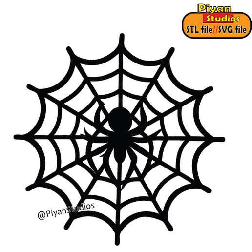 STL file spider web , spider svg, stl 🕷️ (SVG)・Model to download and 3D ...