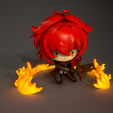 👾 Diluc Chibi Genshin Impact・ STL File for ・Cults