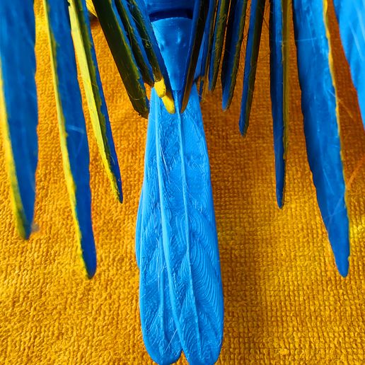 🦜 Scarlet Macaw Articulated Figure・ STL File for 3D printing・Cults