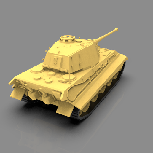 🤴 King Tiger VI -- German Tank WWII -- 1/35 Scale・ STL File for 3D ...