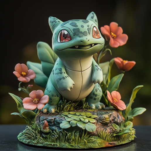 STL file Bulbasaur Pokémon Figurine 3D Model 🌱 ・3D printable model to ...