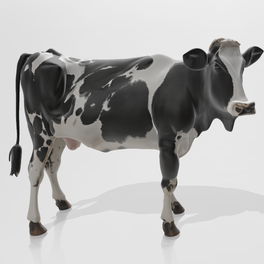🐄 White Black Cow 3D Printable Model STL OBJ・ STL File for 3D printing ...