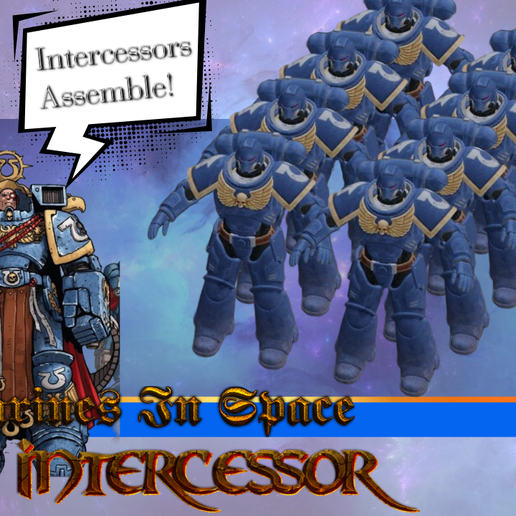 🎲 Intercessor Roleplay Miniature・ STL File for 3D printing・Cults