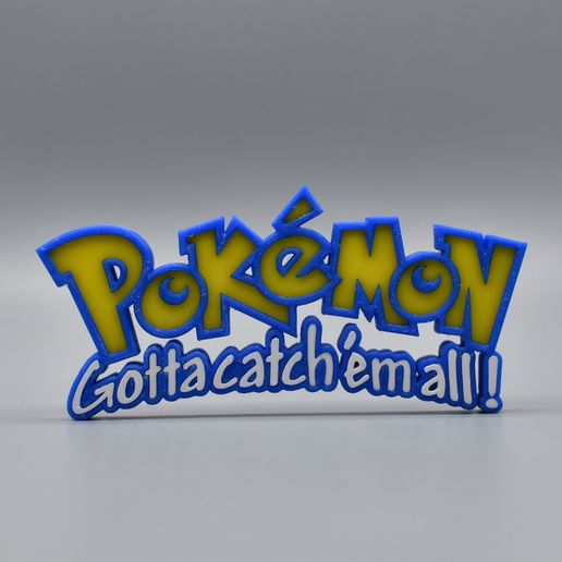 STL file Pokemon Modular Logo - Gotta Catch Em All! 🐉 (OBJ)・3D printing ...