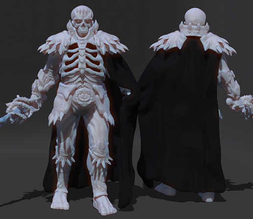 💀 The Skull Knight - Tribute・Free OBJ File for ・Cults