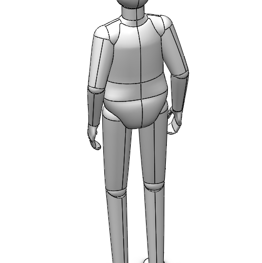 human figure solidworks