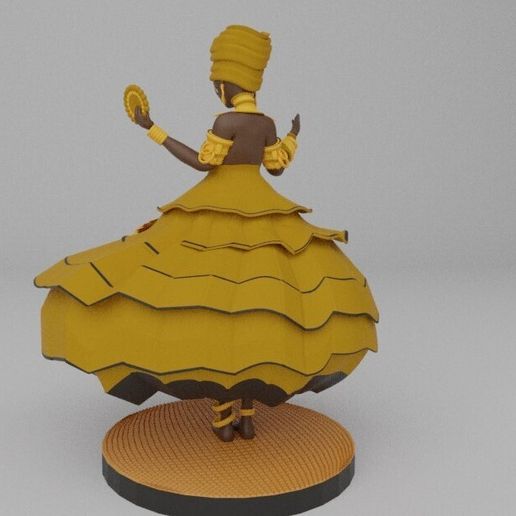 🗿 African goddess Oxum ( Òṣun ) model 2・ STL File for 3D printing・Cults