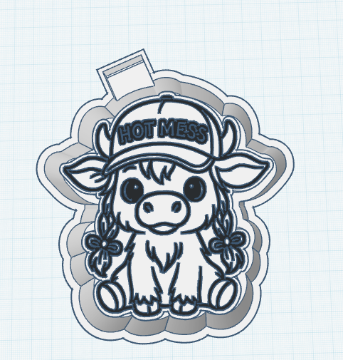 🥵 Hot Mess Cow - Molde Digital Freshie Carcasa STL・Archivo STL para ...