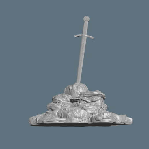 🗡️ Excalibur,Excalibur in the Stone - 3D Model,Caliburn・ STL File for ...