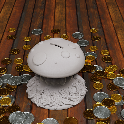🍄 Mushroom money box・ 3D File for 3D printing・Cults