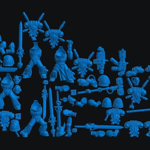 3D file Lightly Armored Demon Fighters 🛰 ・3D printable model to ...