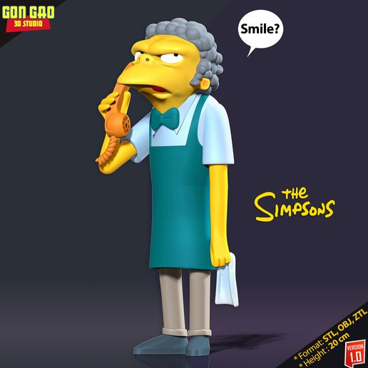 🗿 Moe Szyslak - The Simpsons・ 3D File for 3D printing・Cults