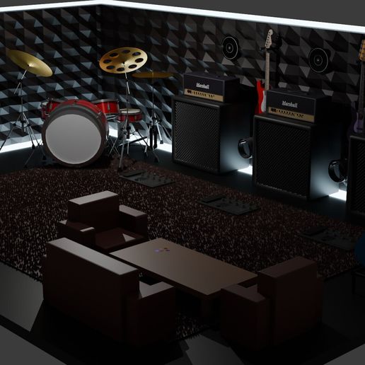 3D file Music Studio 🎵 ・3D printer design to download・Cults