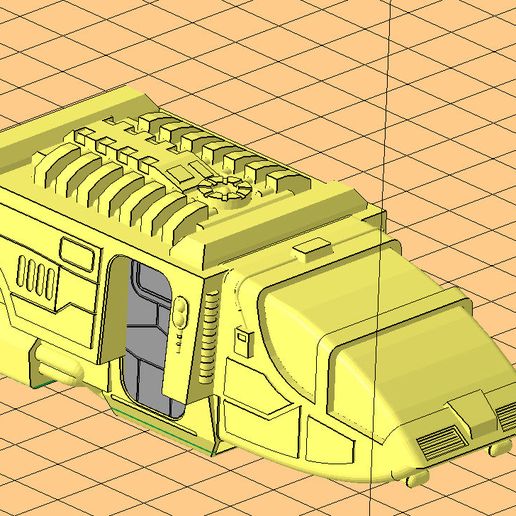 Sci Fi hovervan・Free STL File for 3D printing・Cults