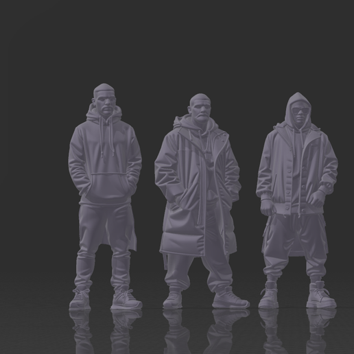 ♂️ STREET STYLE Vol. 2 - 3 Pack of 1/64th Scale Male Figures for Urban ...