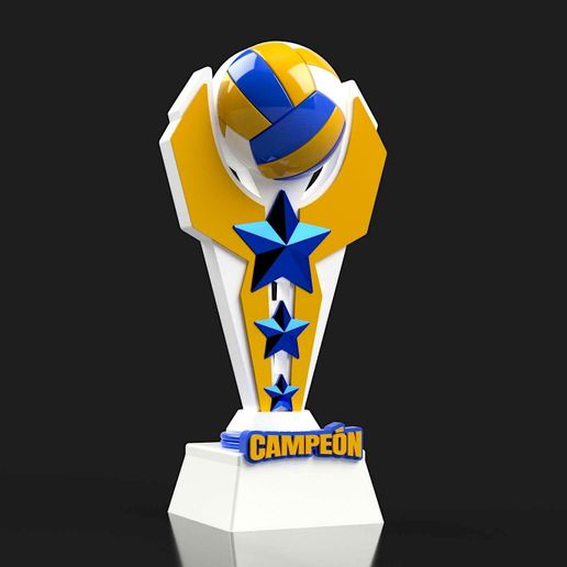 STL file VOLLEYBALL TROPHY / VOLLEYBALL TROPHY 🏐 ・3D printer model to ...