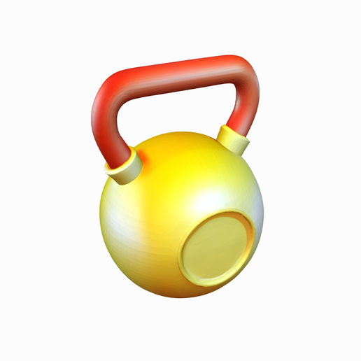 STL file kettlebell keychain 🗝️ ・3D print model to download・Cults