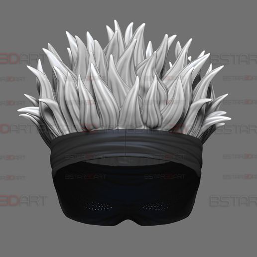 👁️ Gojo Saturo Eye Mask With Hair - jujutsu Kaisen Cosplay・ 3D File for ...