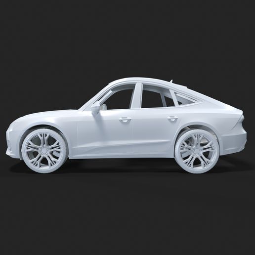 🚗 AUDI A7 Cartoon style・ STL File for 3D printing・Cults