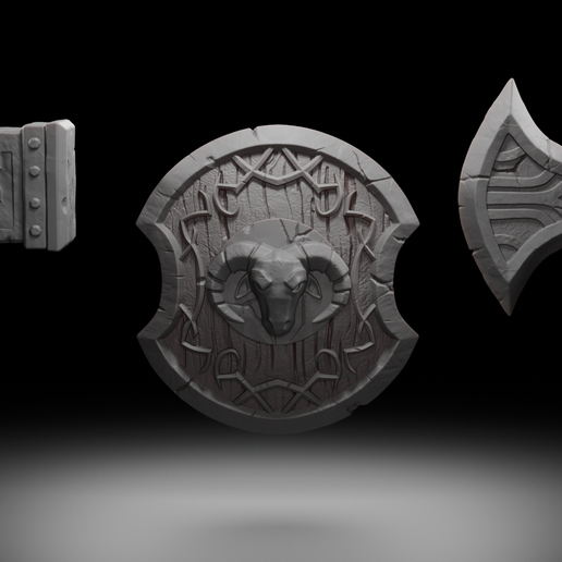 STL file Muradin Bronzebeard Weapons - World of Warcraft 🔫 ・3D printer ...
