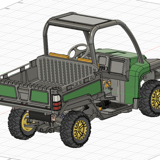 🐊 John Deere Gator 855D UTV in 1/24 scale with off-road tires・ STL File ...