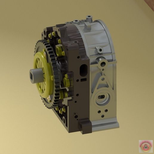 🚗 MAZDA WANKEL SINGLE ROTOR - ROTARY ENGINE・ STL File for ・Cults