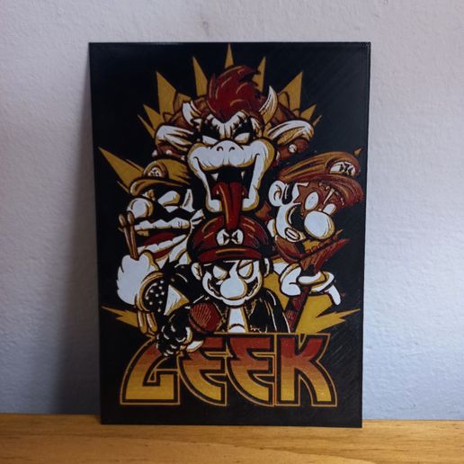 Archivo 3D gratis Mario Bros Geek 🤓 ・Modelo para descargar y imprimir ...