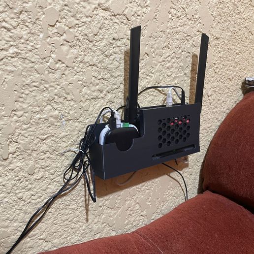 3MF file Base for modem or router 🪞 ・3D print design to download・Cults