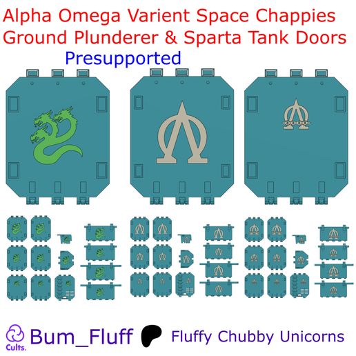 STL file Alpha Omega Variant Space Ground Plunderer and Sparta Tank ...